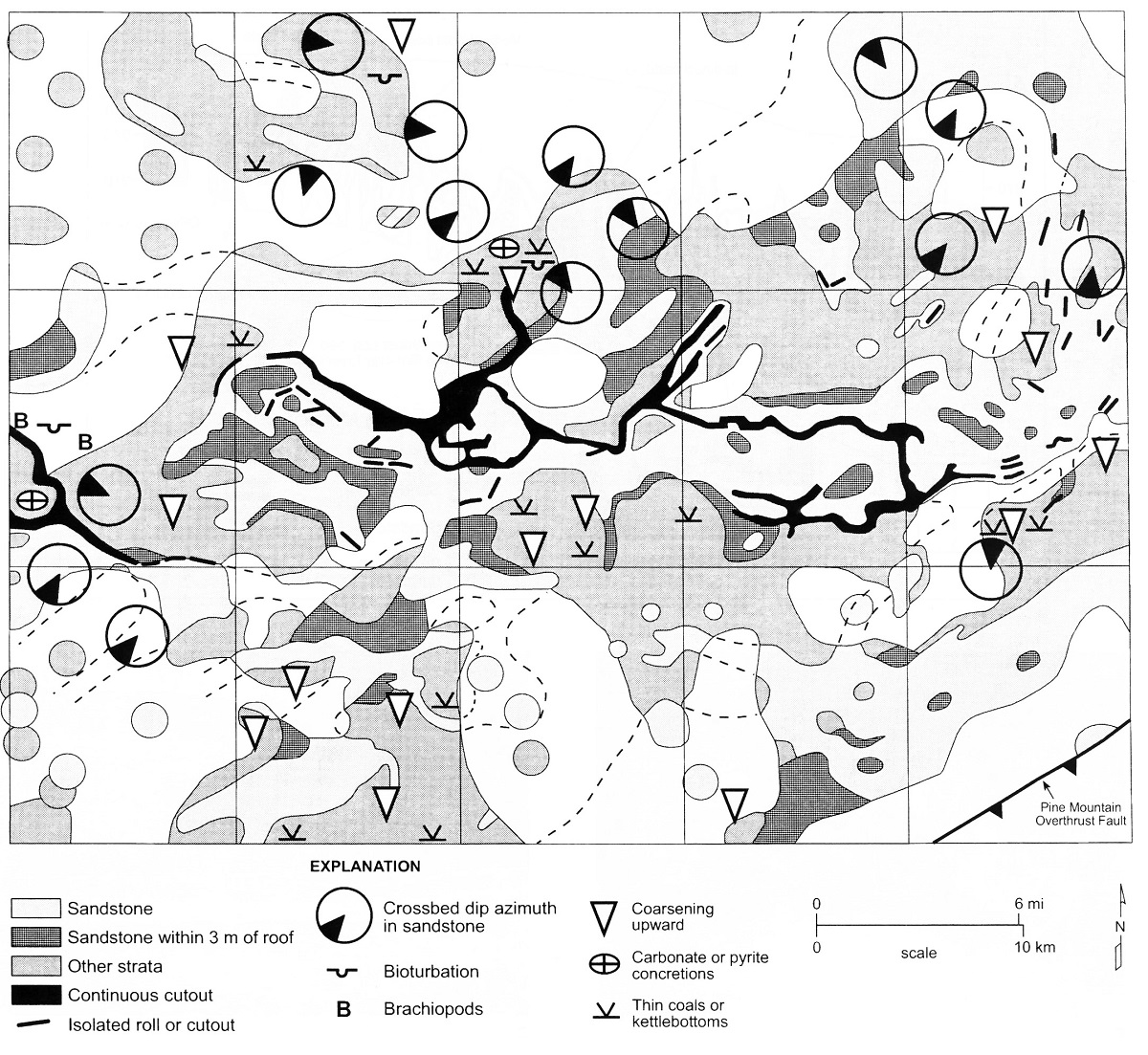 Paleochannels through the Fire Clay coal, Coal Mining Geology, Kentucky ...