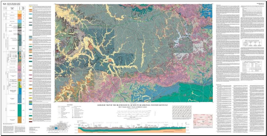 1:100,000 Scale Geological Map Series, Kentucky Geological Survey