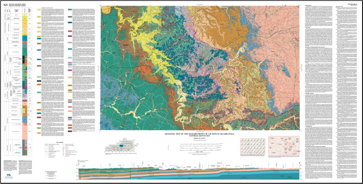 1:100,000 Scale Geological Map Series, Kentucky Geological Survey