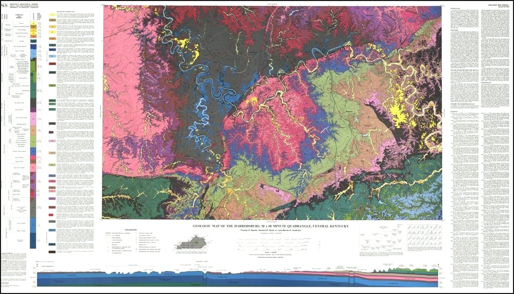 1:100,000 Scale Geological Map Series, Kentucky Geological Survey