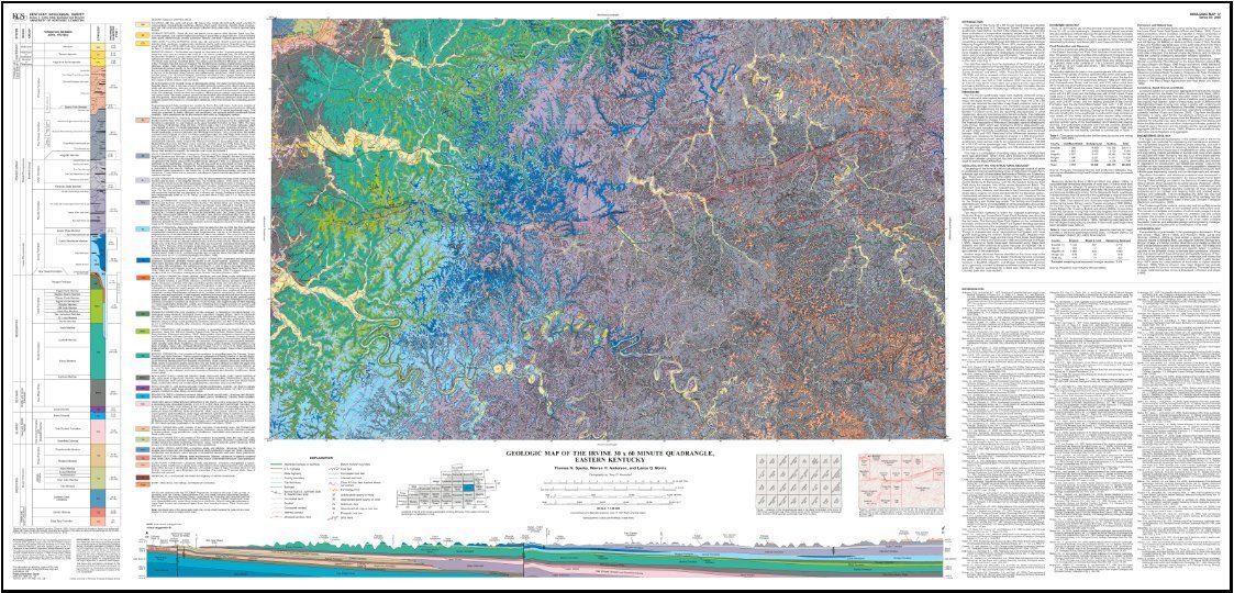 1:100,000 Scale Geological Map Series, Kentucky Geological Survey