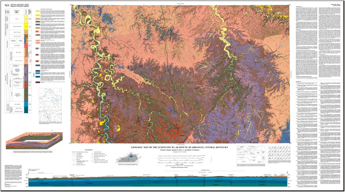 1:100,000 Scale Geological Map Series, Kentucky Geological Survey