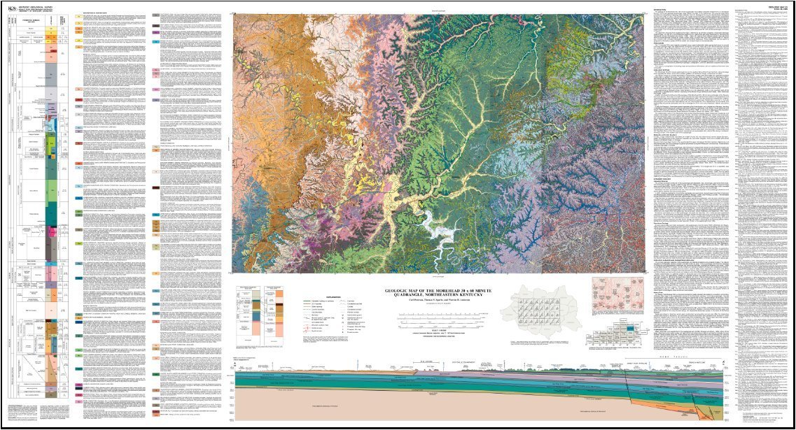 1:100,000 Scale Geological Map Series, Kentucky Geological Survey
