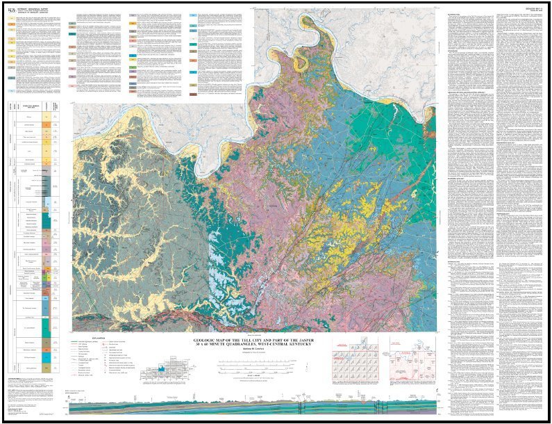1:100,000 Scale Geological Map Series, Kentucky Geological Survey