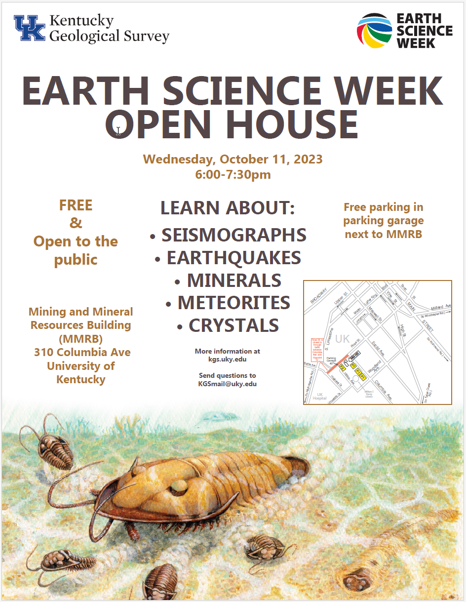 Kentucky Geological Survey will host open house October 11, 2023